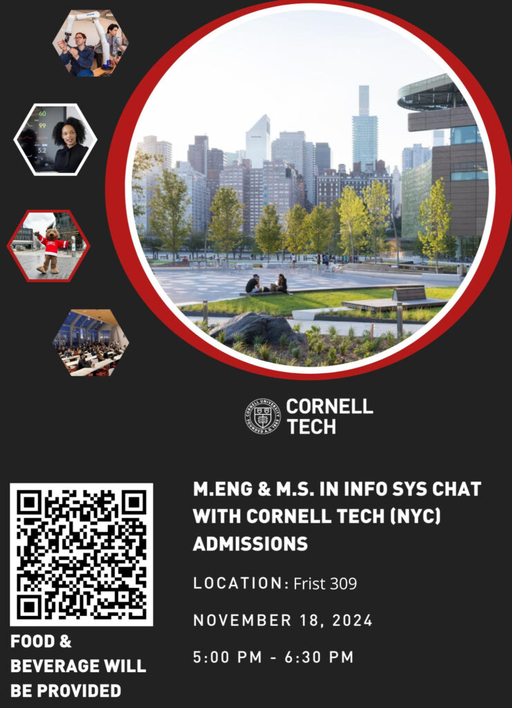 Cornell Tech Talk – Society of Women Engineers