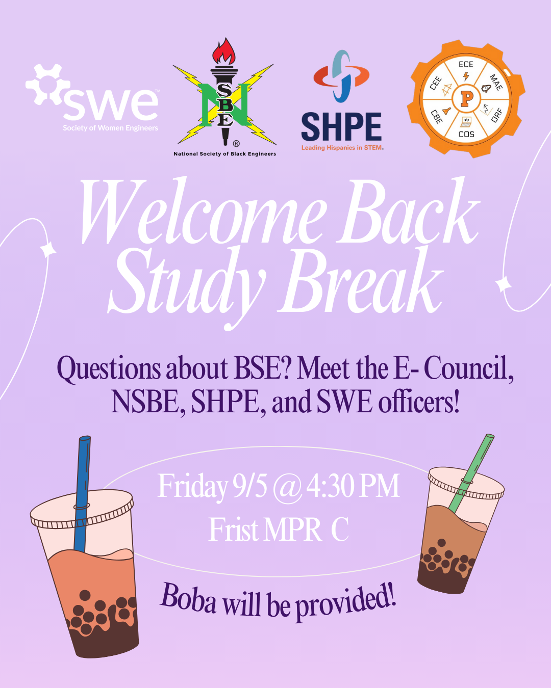 Welcome Back Study Break – Society of Women Engineers